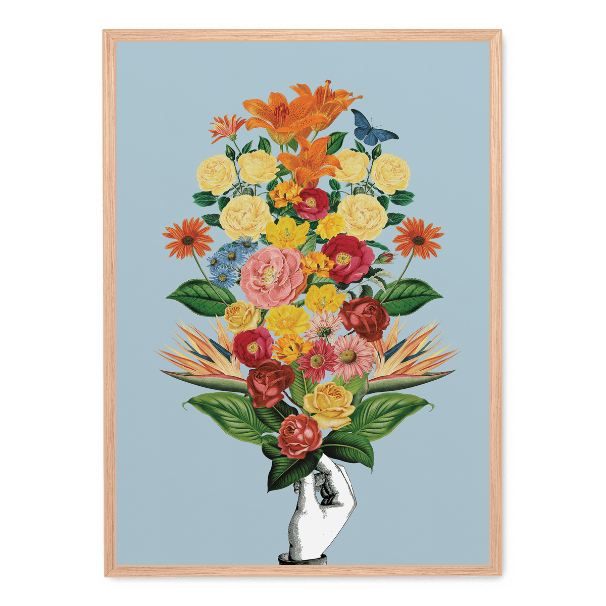 Botanical Blue Bouquet poster | Postera.art