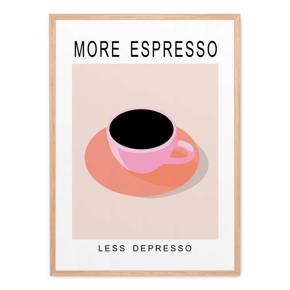 More Espresso Less Depresso poster | Postera.art