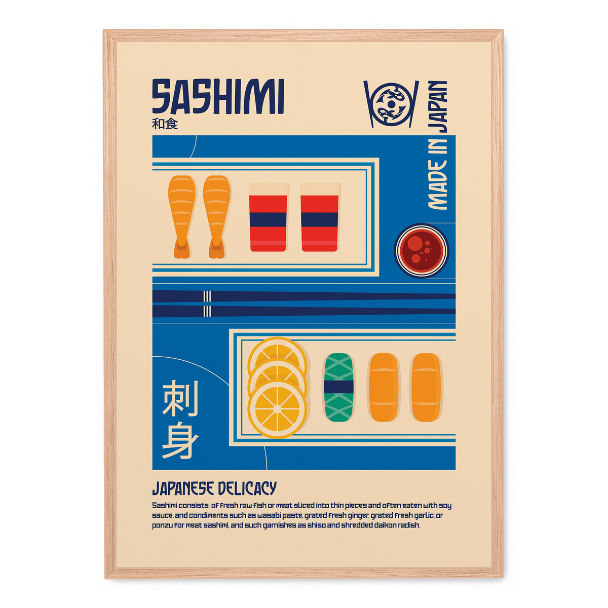 Sashimi Japanese Food poster | Postera.art