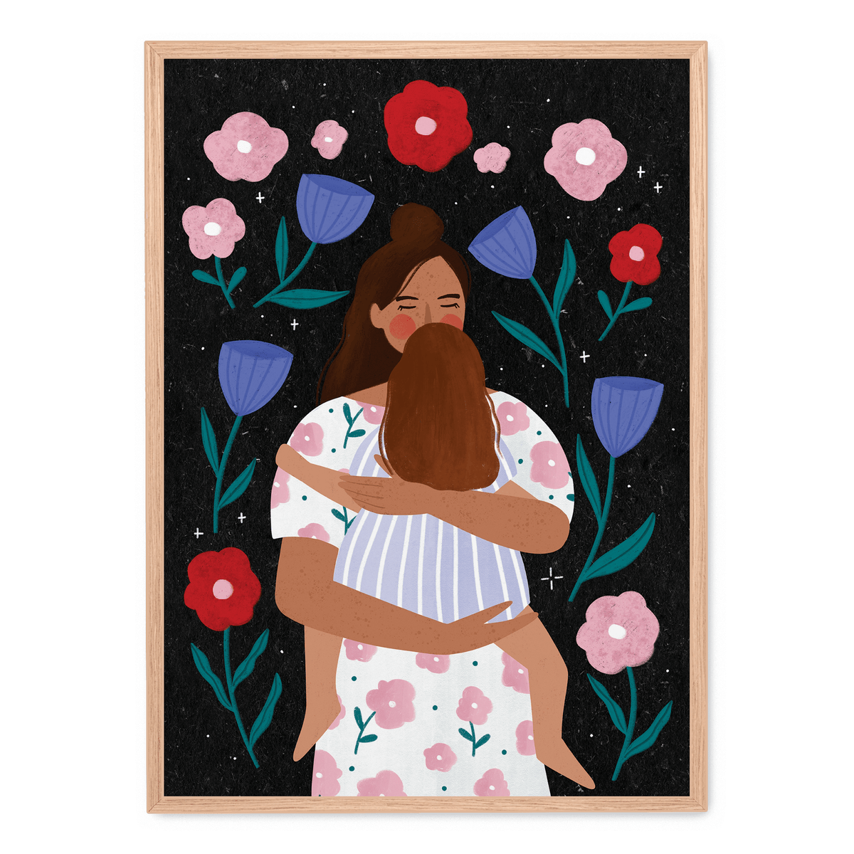 Mum Cuddles Poster Posteraart