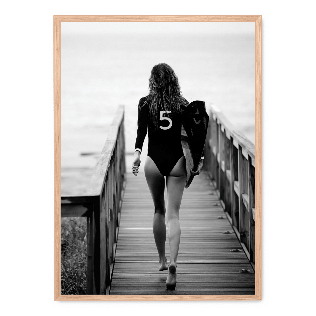 No 5 Surfer Girl Poster Posteraart