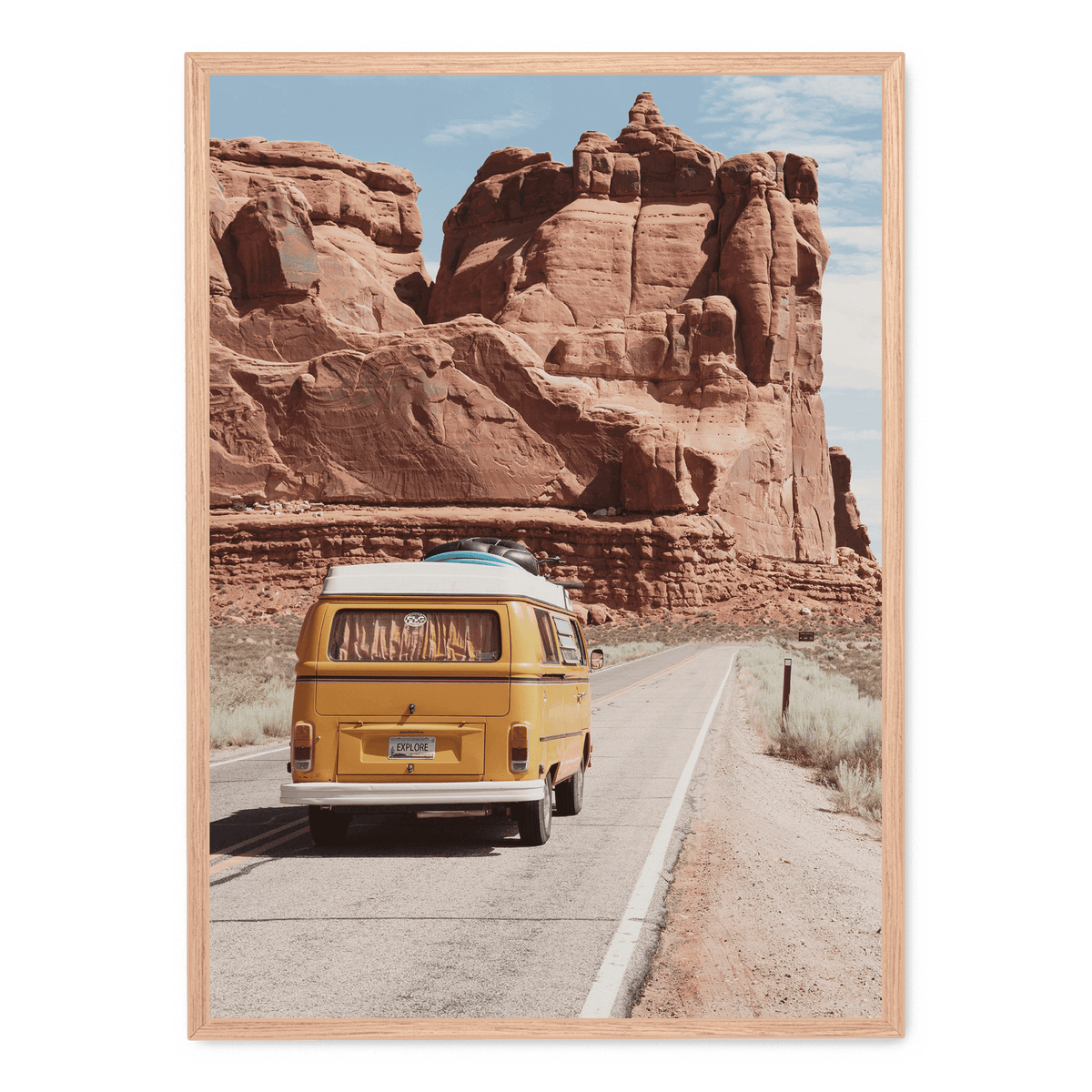 Old Van In The Desert Poster Postera art Old Van In The Desert Poster Postera art
