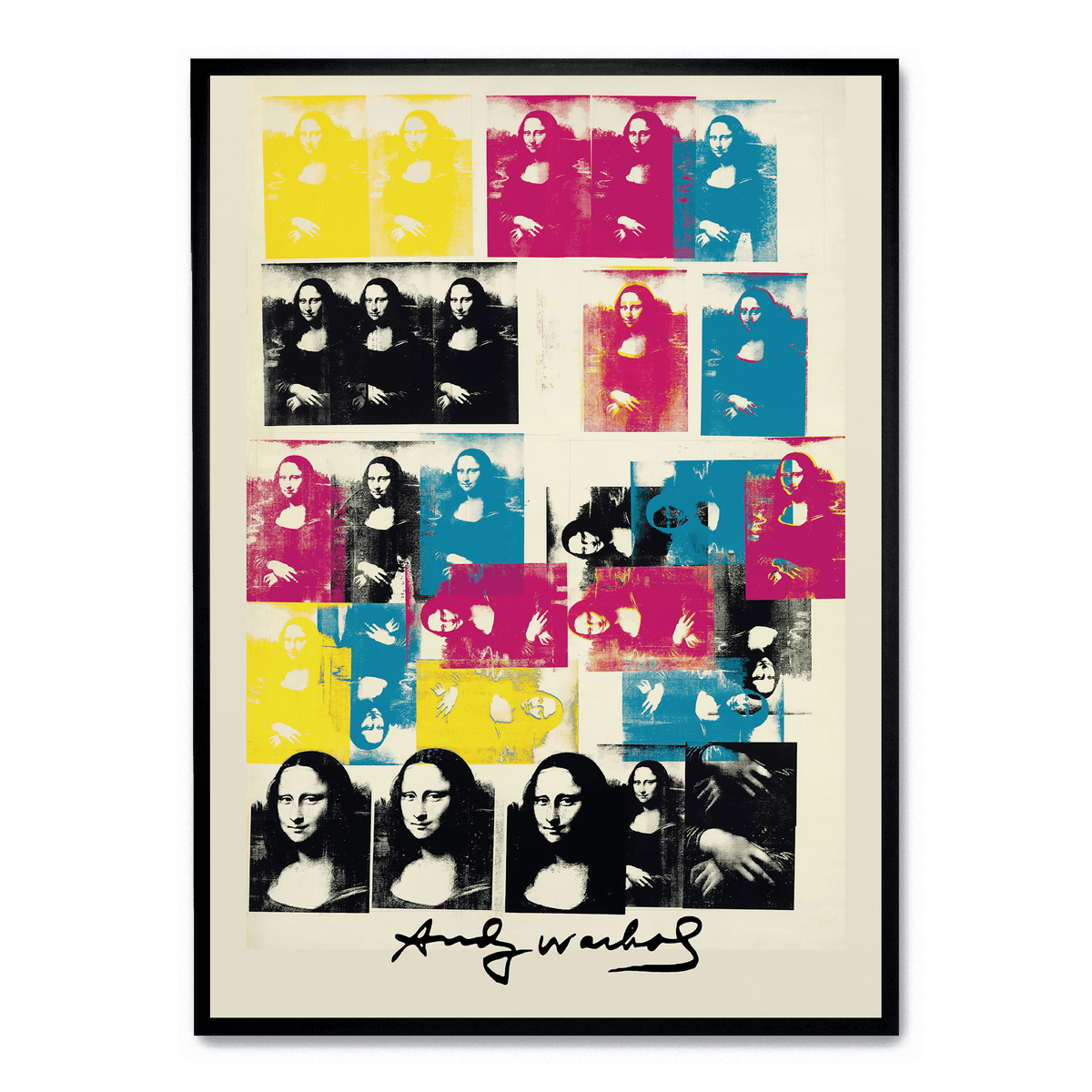 Colored Mona Lisa poster | Postera.art