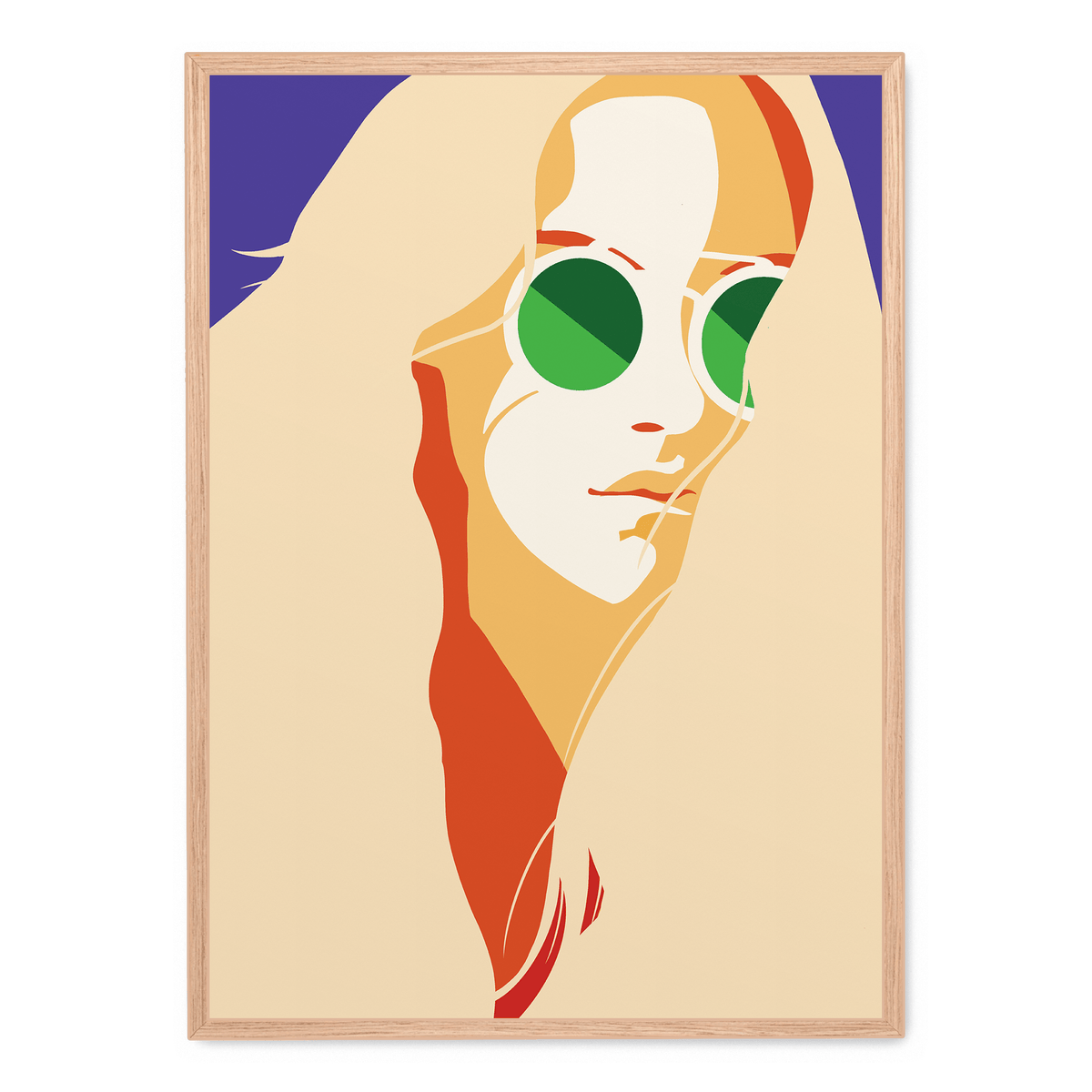 Hippie Girl Poster Postera Art