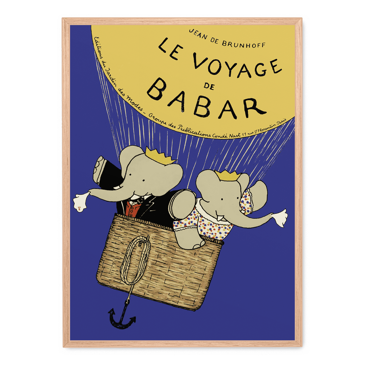 Babar Balloon Voyage poster | Postera.art