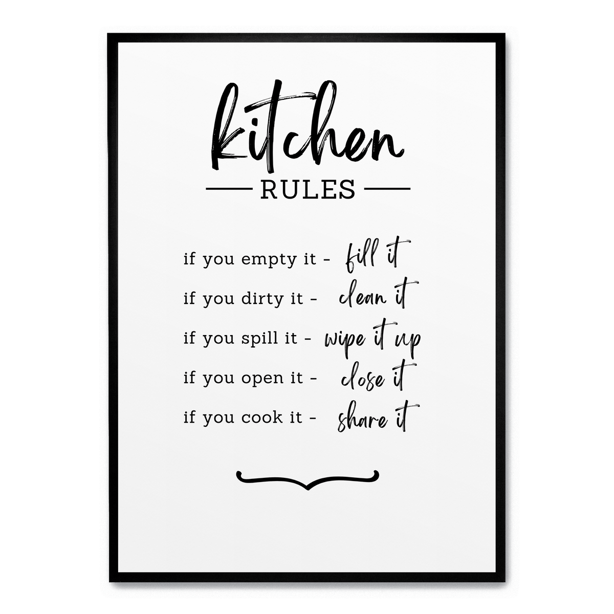 Kitchen Rules poster | Postera.art