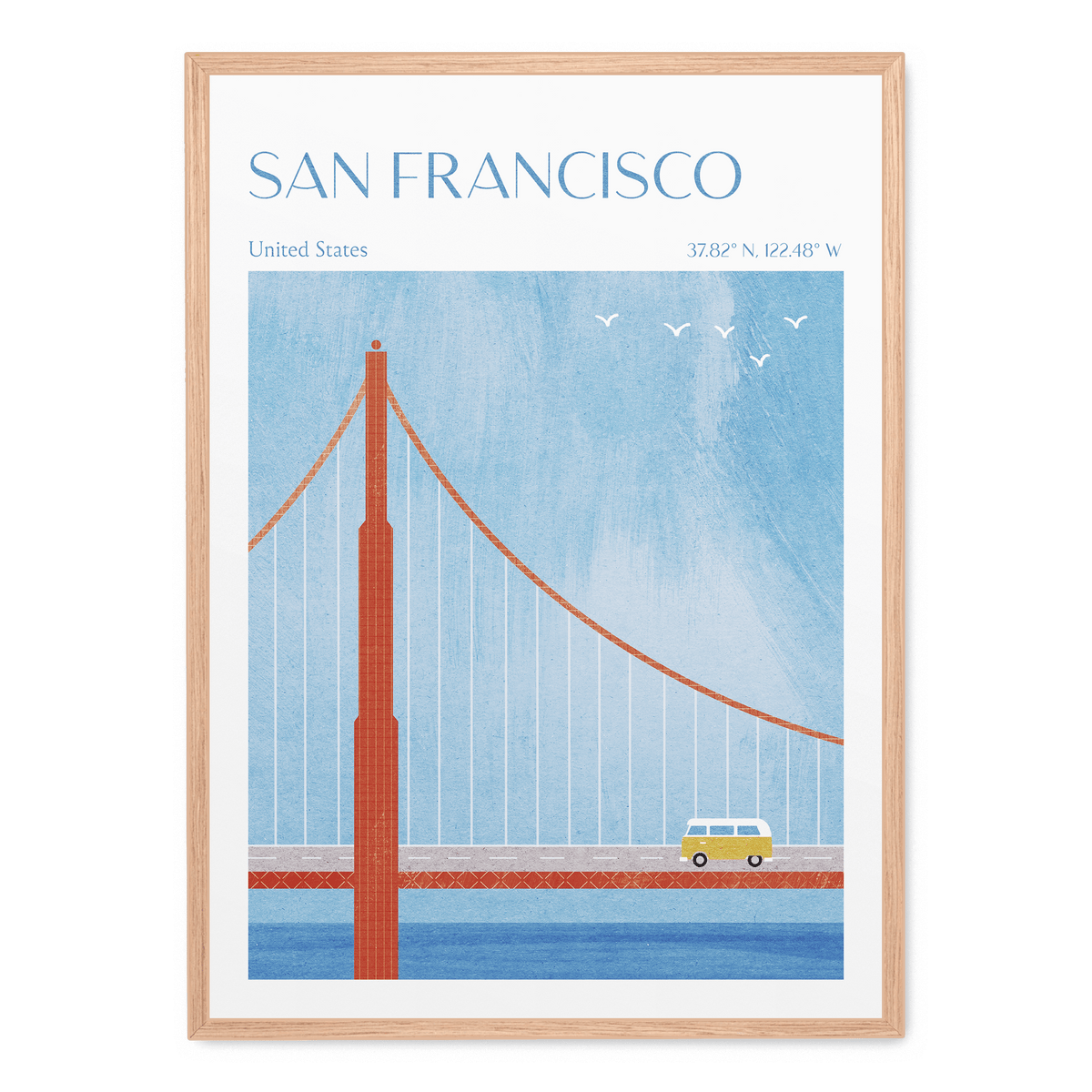 San Francisco Golden Gate poster | Postera.art