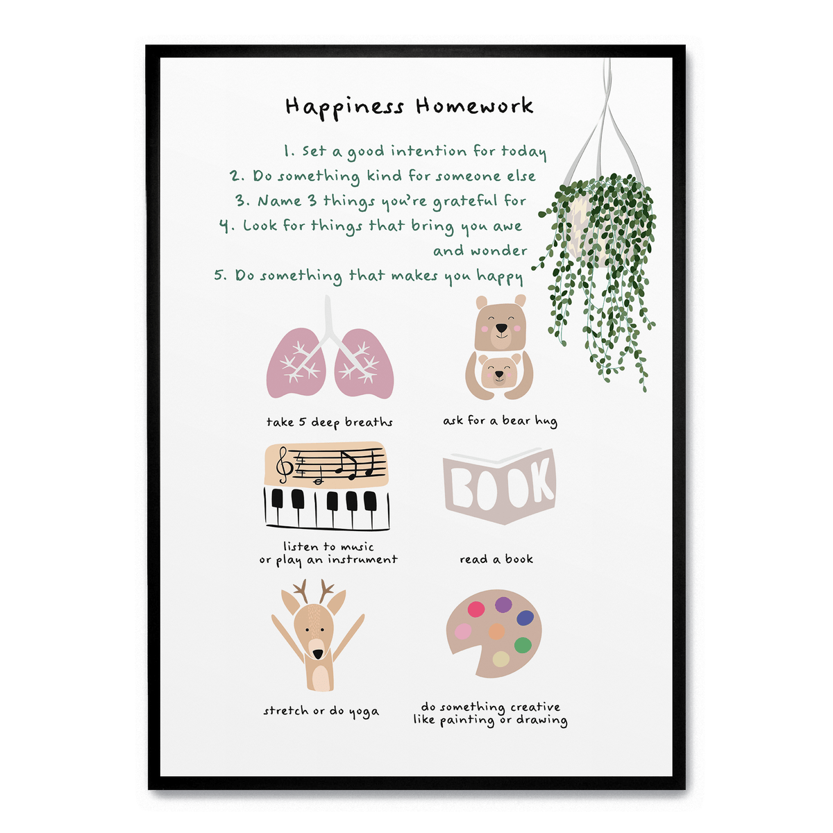 Happiness Homework poster | Postera.art