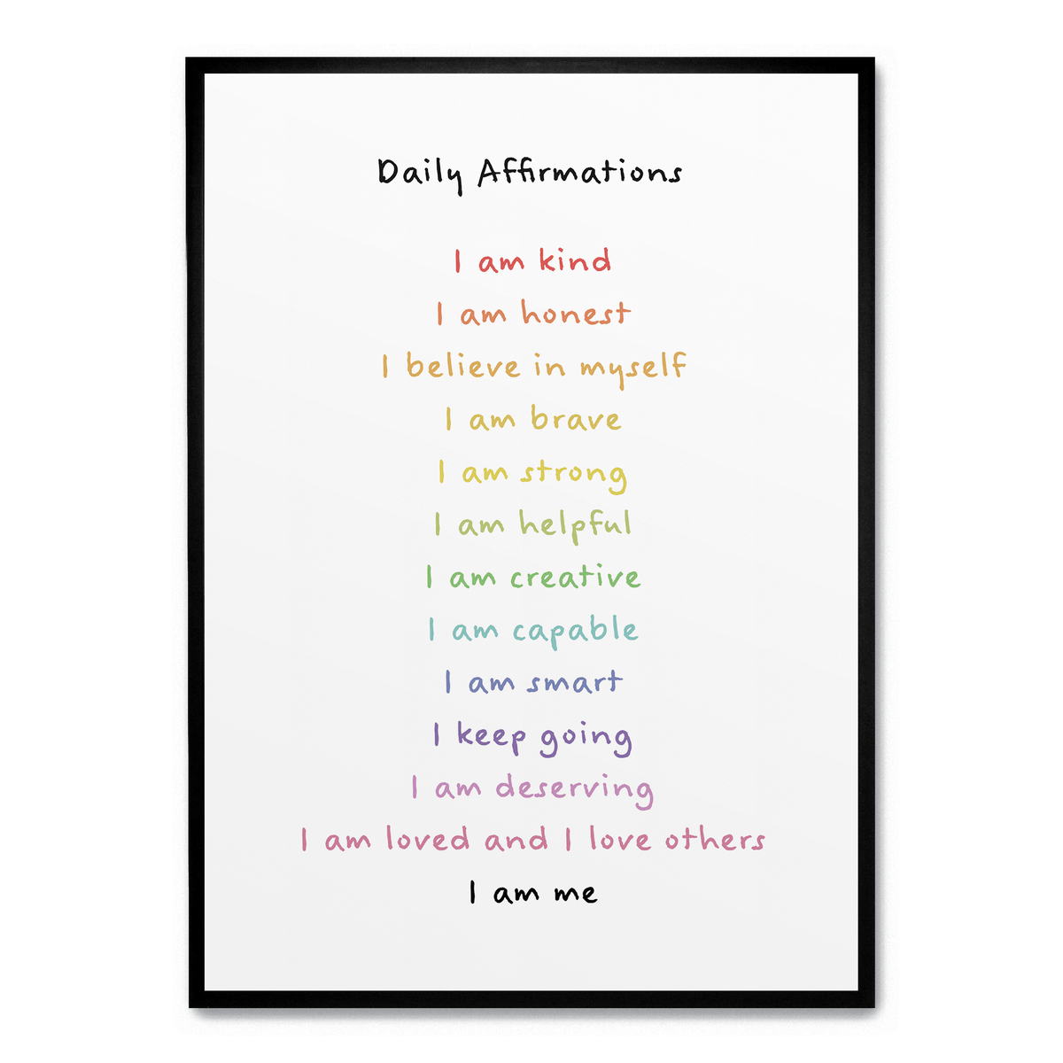 Daily Affirmations poster | Postera.art