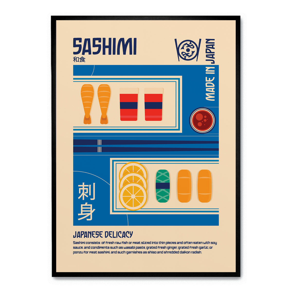 Sashimi Japanese Food poster | Postera.art