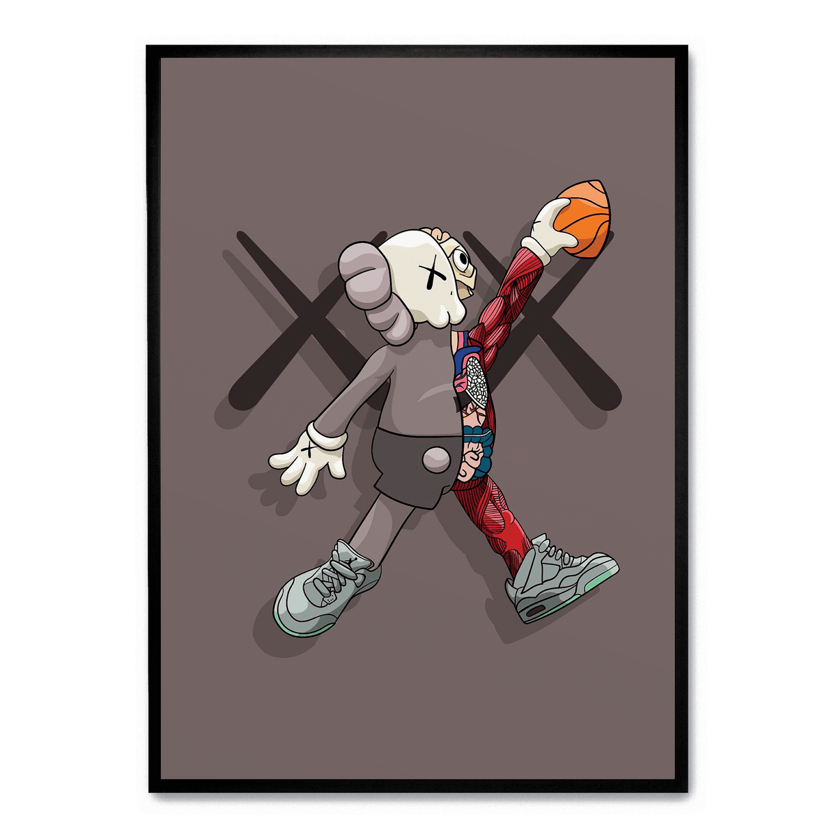 KAWS Basketball Poster Postera art kaws-basketball-poster-postera-art