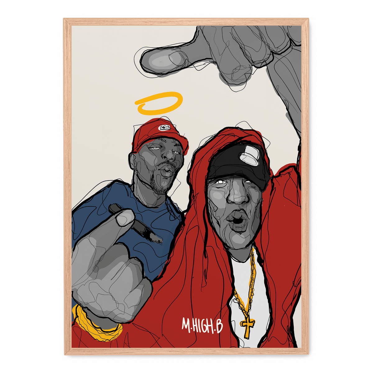 Method Man & Redman x M.HIGH.B poster | Postera.art
