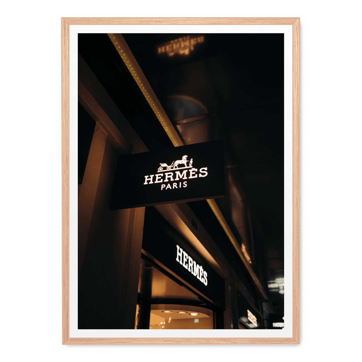 Hermés At Night poster | Postera.art