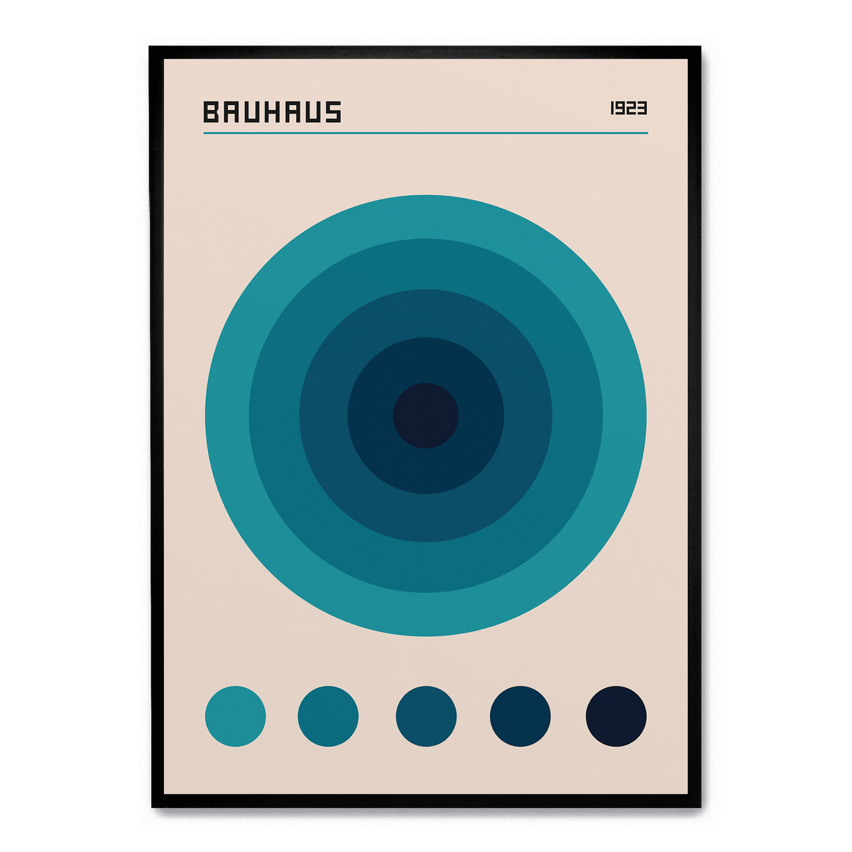 Bauhaus Blue Color Code poster | Postera.art