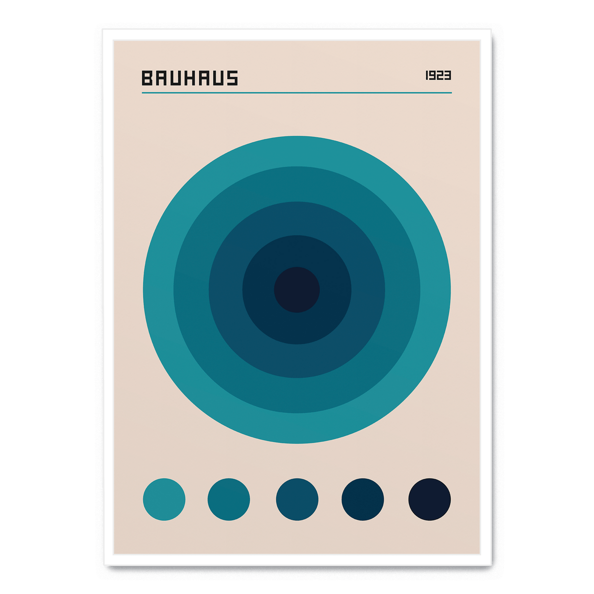 Bauhaus Blue Color Code poster | Postera.art
