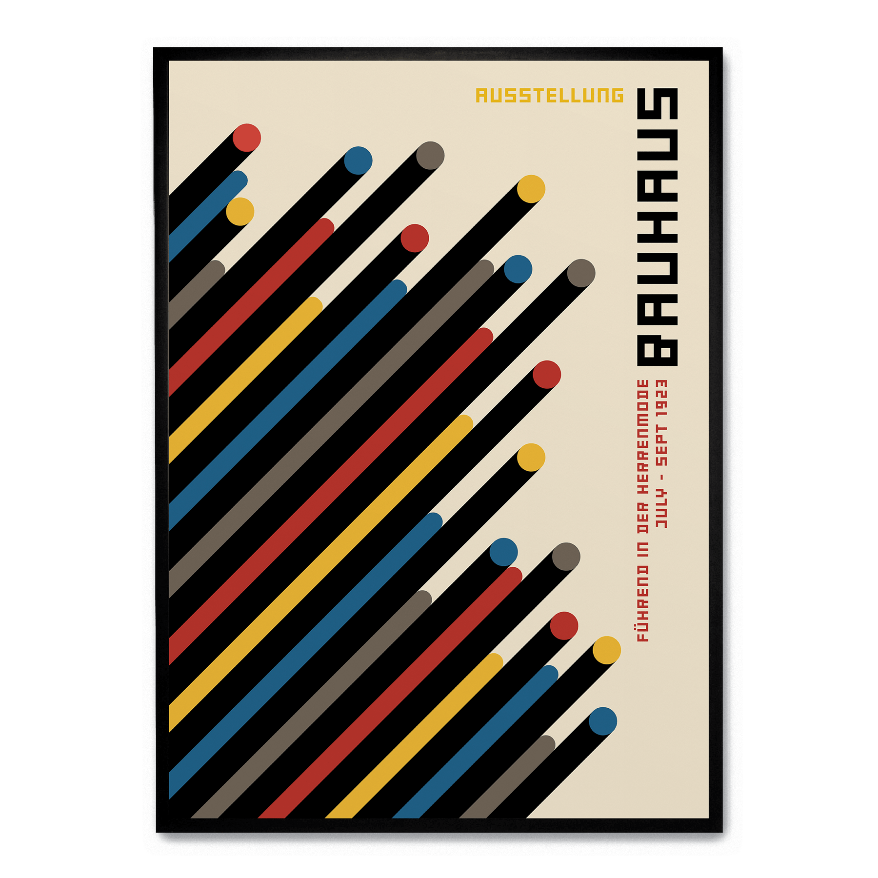 Bauhaus Lines With Dots – POSTERA
