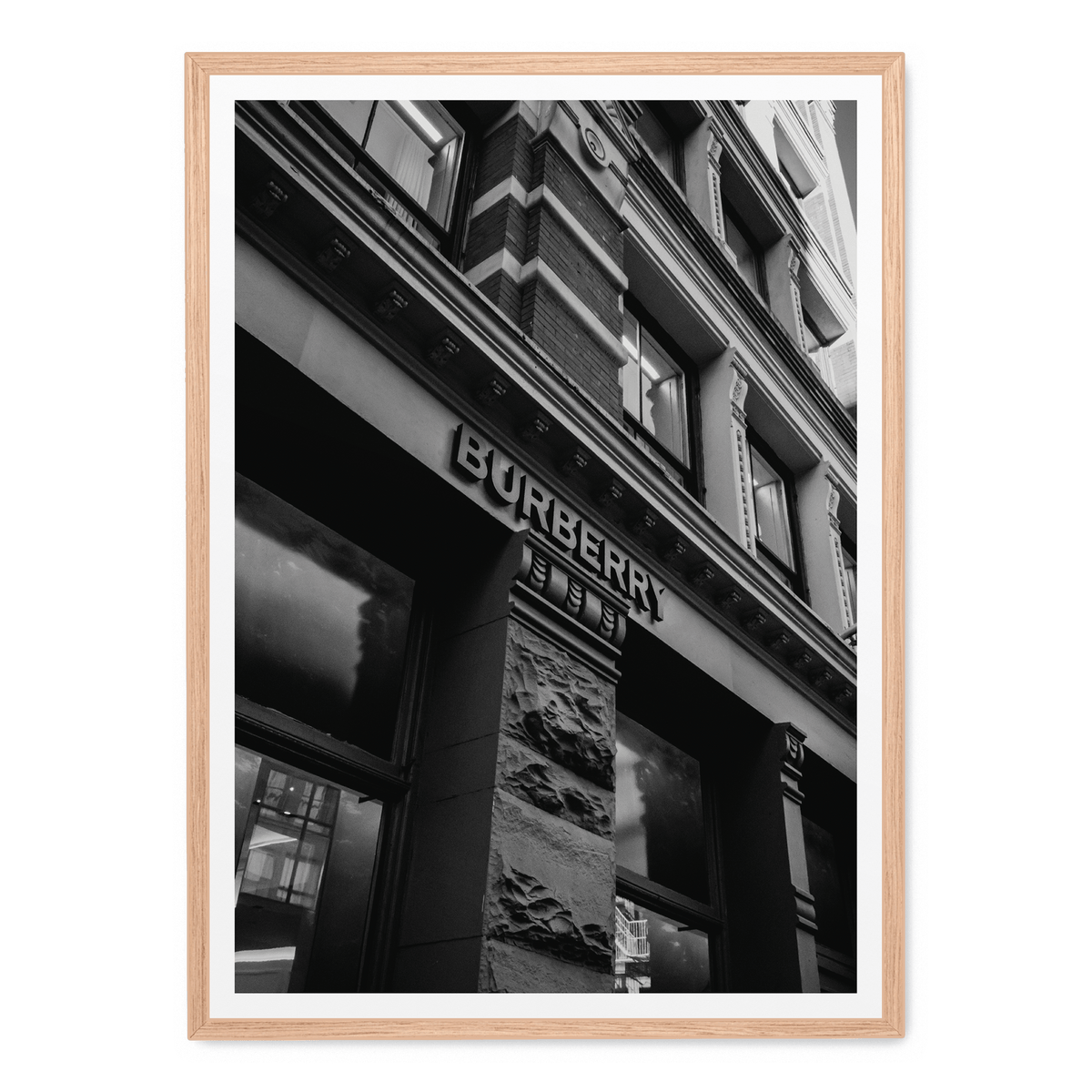 Burberry Store B&W poster | Postera.art