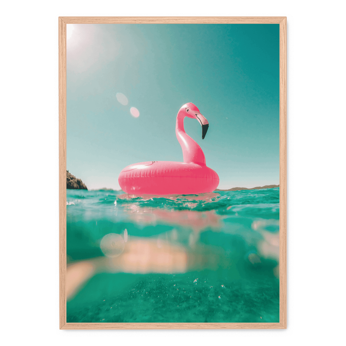 Floating Flamingo poster | Postera.art
