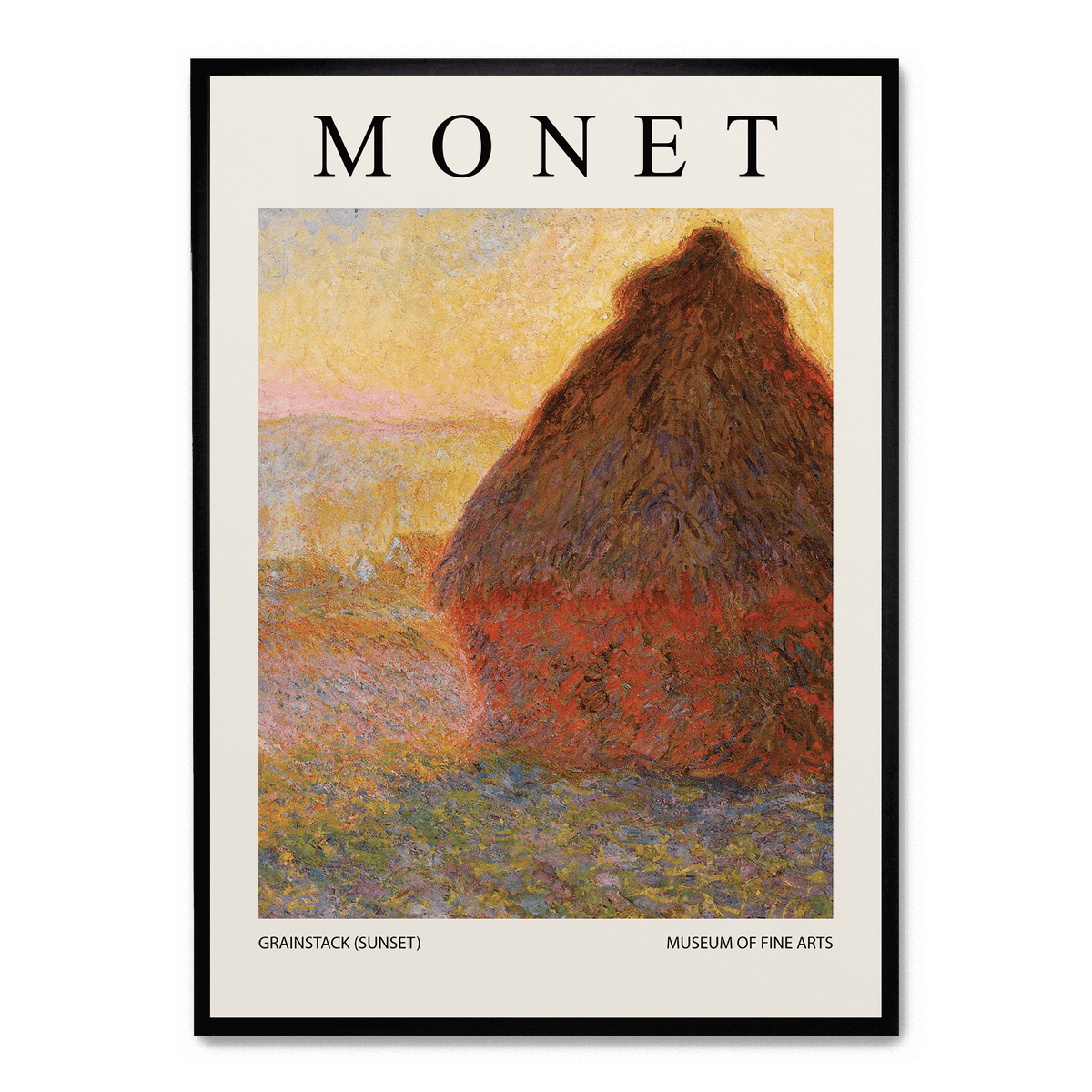 Grainstack (Sunset) poster | Postera.art