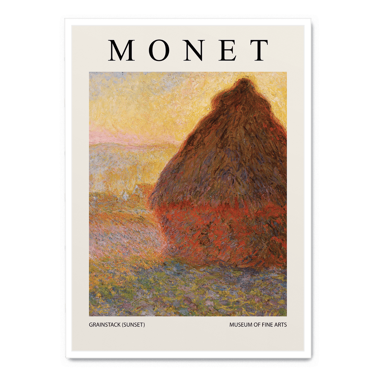 Grainstack (Sunset) poster | Postera.art