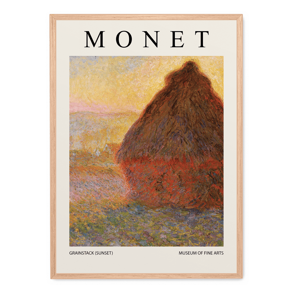 Grainstack (Sunset) poster | Postera.art