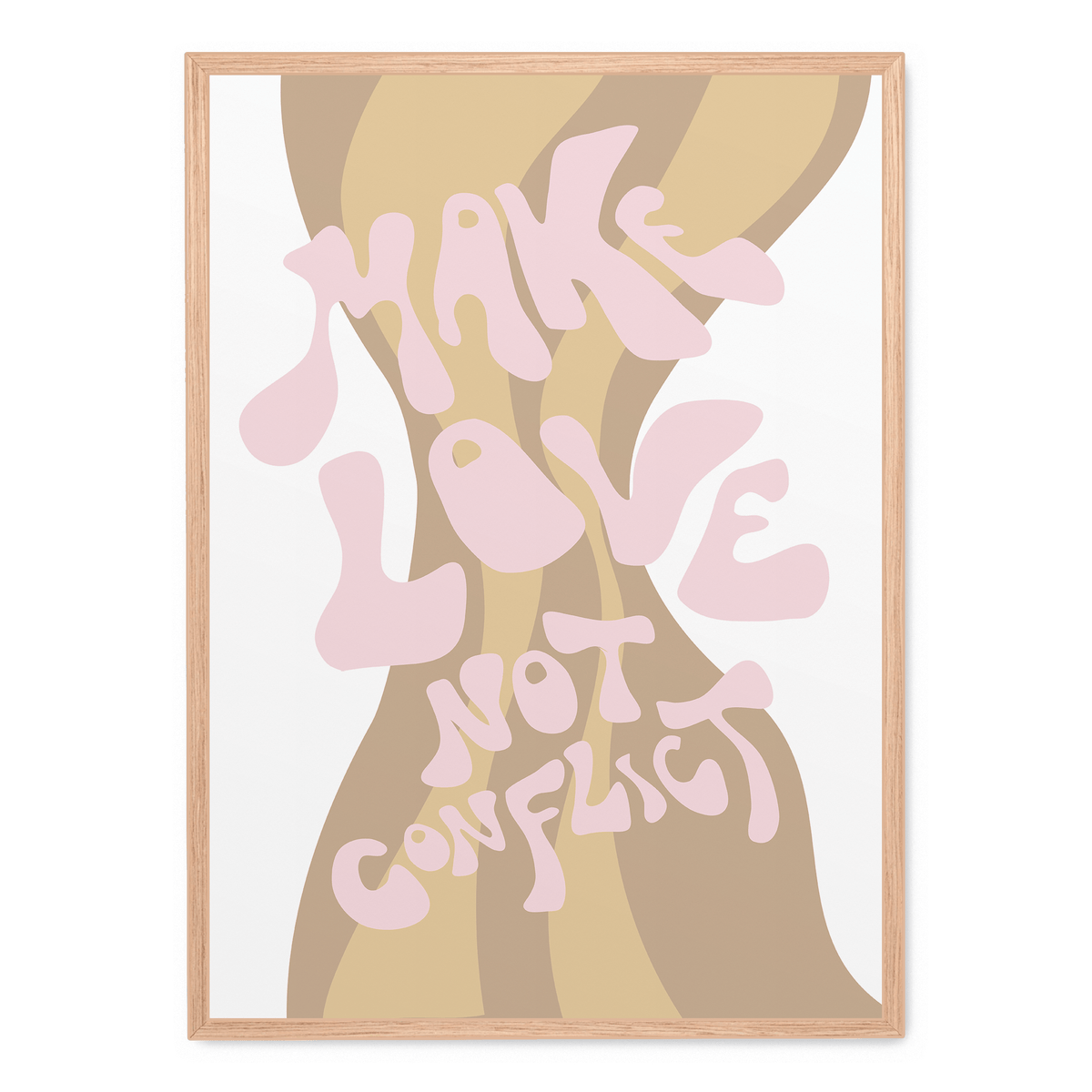 Make Love Not Conflict poster | Postera.art